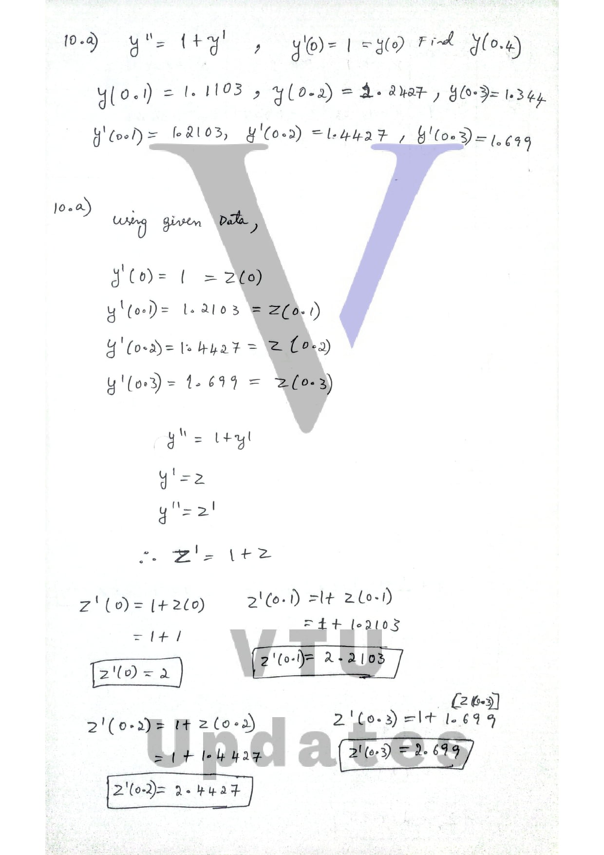 compute y(0.4) for the following data using Milne’s predictor-corrector ... compute y(0.4) for the following data using Milne’s predictor-corrector ...