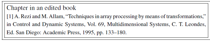 Explain the most common styles for citation used by engineers during ...