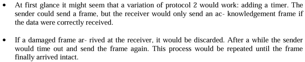 Explain A Simplex Stop-and-Wait Protocol for an Error-FreeChannel ...